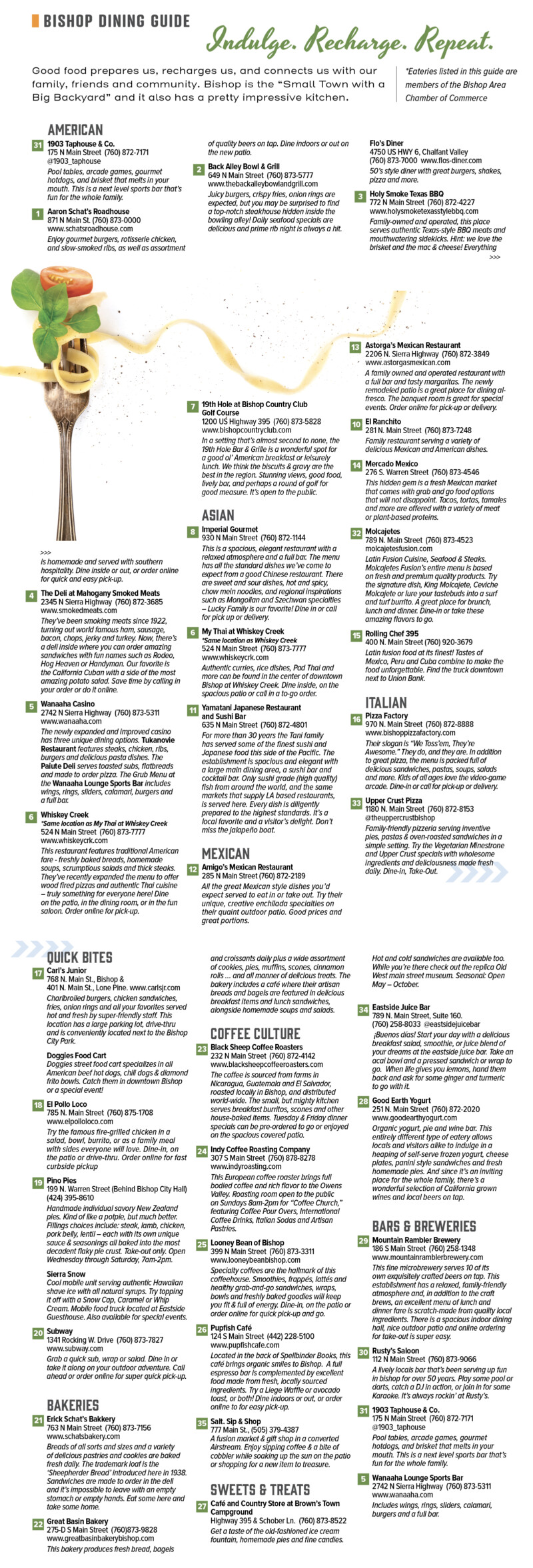 Dining - Visit Bishop